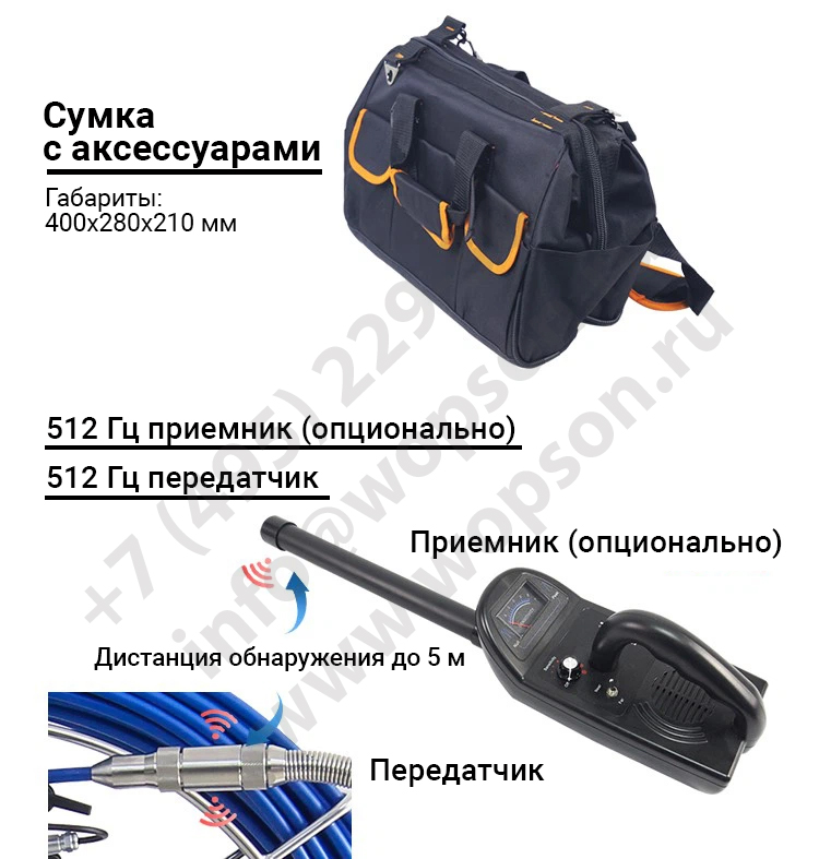 Wopson WPS-FH4 универсальная система телеинспекции трубопроводов и ...